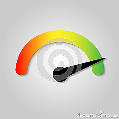 The Tachometer, Speedometer And Indicator Icon. Performance Measurement ...
