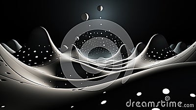 Tactile Echoes: Abstract Monochromatic Braille Pattern Royalty-Free ...