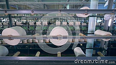 Tailoring Factory Unit with Sewing Spools Stock Footage - Video of ...