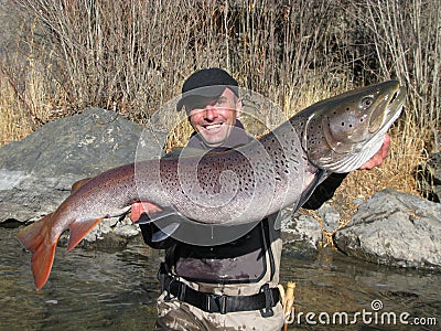 Taimen Fishing In Mongolia Stock Photo - Image: 27742050
