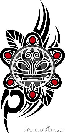Taino Sun Tribal Vector Illustration Stock Photo - Image: 61517423