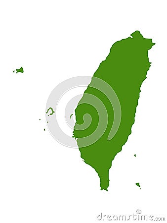 Taiwan Map - Republic Of China ROC, Is A State In East Asia Vector ...
