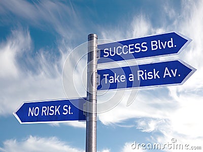Take A Risk For Success Royalty Free Stock Photography - Image: 21876557