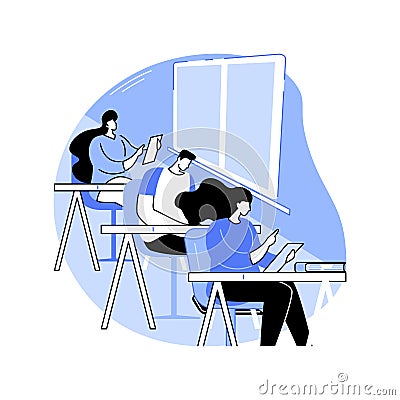 Take Standardized Test Isolated Cartoon Vector Illustrations ...