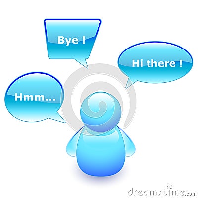 Talking Buddy Vector Illustration | CartoonDealer.com #10701466