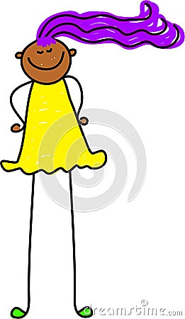 Tall Kid Vector Illustration | CartoonDealer.com #1673538
