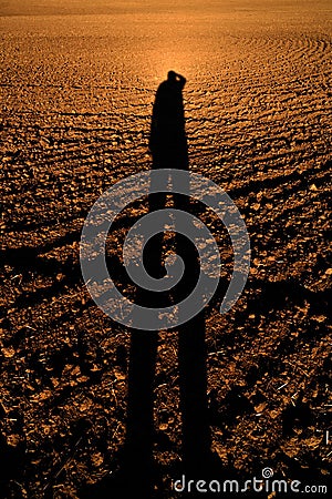 Tall Shadow Selfie On A Ground Background Stock Photo | CartoonDealer ...