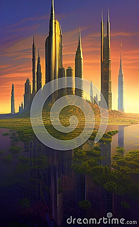 Tallest Building Concept Design Stock Image | CartoonDealer.com #270793117