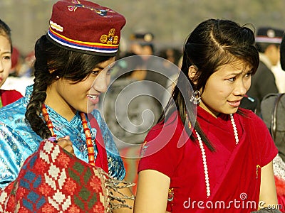 Tamang Girls Editorial Stock Image - Image: 23031104