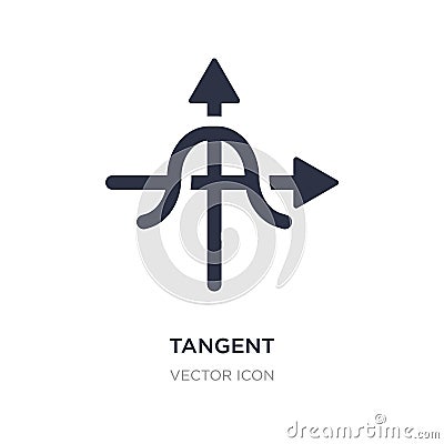 Tangent Icon On White Background. Simple Element Illustration From ...