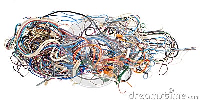 Tangled Wires Stock Image - Image: 27063551