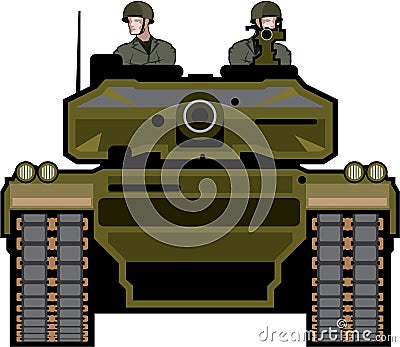 Tank Front Stock Vector - Image: 49277251