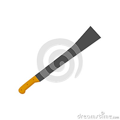 Tapanga Machete Flat Design Vector Illustration Isolated On White ...