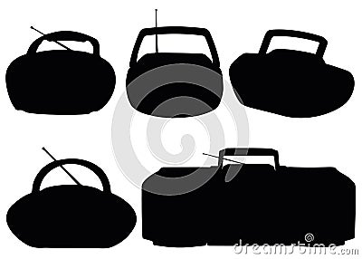 Musical Tape Recorders In A Set. Musical Instrument. Cartoon Vector ...