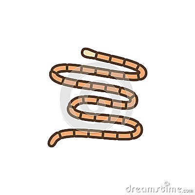 Tapeworm Cestoda Vector Concept Colored Icon Or Symbol | CartoonDealer ...