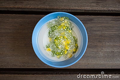 Tapioca Pudding Or Sakoo (Thai Dessert) Royalty-Free Stock Photo ...