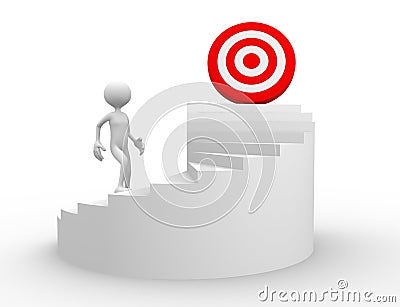 Target And Stairs Stock Image - Image: 32317041