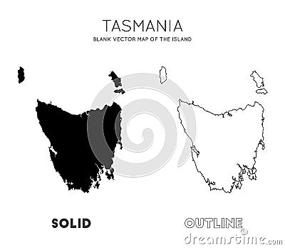 Tasmania Map. Vector Illustration | CartoonDealer.com #157419100