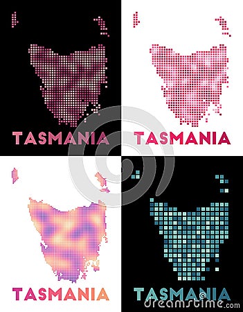 Tasmania Map. Vector Illustration | CartoonDealer.com #217013244