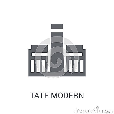 Tate Modern Icon. Trendy Tate Modern Logo Concept On White Background ...