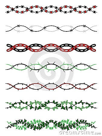 Tattoo Inspired Border Designs Royalty Free Stock Photos - Image: 13112948