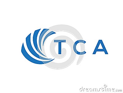 TCA Letter Logo Design On White Background. TCA Creative Circle Letter ...