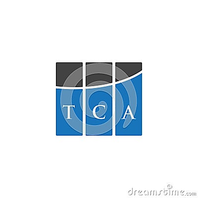 TCA Letter Logo Design On WHITE Background. TCA Creative Initials ...