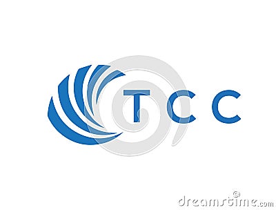 TCC Letter Logo Design On White Background. TCC Creative Circle Letter ...