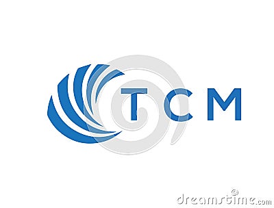 TCM Letter Logo Design On White Background. TCM Creative Circle Letter ...