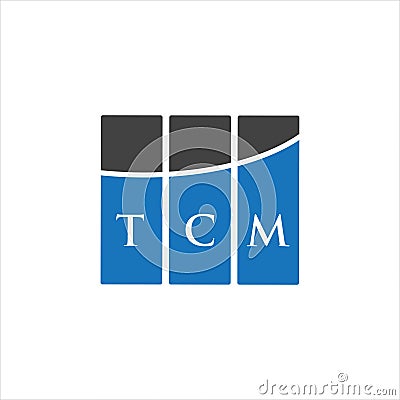 TCM Letter Logo Design On White Background. TCM Creative Initials ...