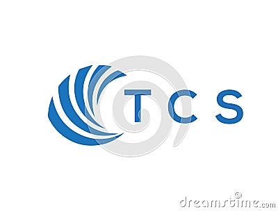 TCS Letter Logo Design On White Background. TCS Creative Circle Letter ...