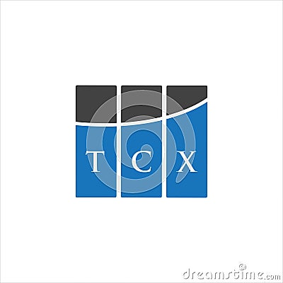 TCX Letter Logo Design On White Background. TCX Creative Initials ...
