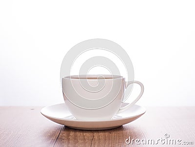 Tea In A Plain White Cup Royalty-Free Stock Photography | CartoonDealer ...