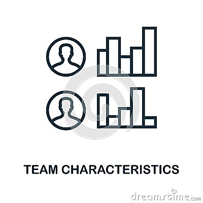Team Characteristics Icon Outline Style. Thin Line Creative Team ...