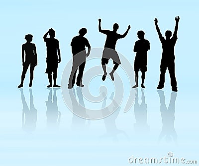 Team - Group Of 6 People Stock Photo - Image: 1764420