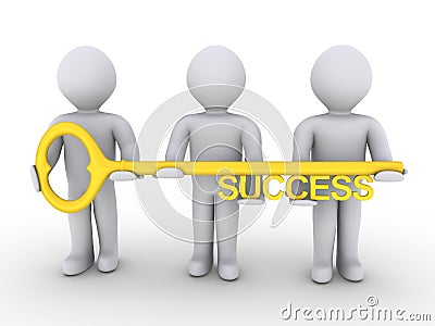 Team Is Holding Key Of Success Stock Photos - Image: 26899833