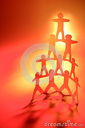 Team Pyramid Royalty-Free Stock Image | CartoonDealer.com #7430458