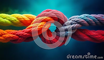 Team Rope Diverse Strength Connect Partnership Together Teamwork Unity ...