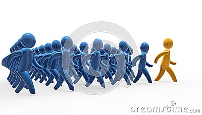 Team Walk Royalty Free Stock Image - Image: 6784756