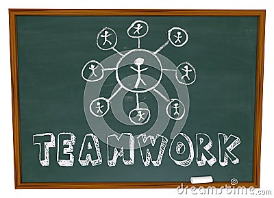 Teamwork Chart - Chalkboard Stock Image | CartoonDealer.com #9234919