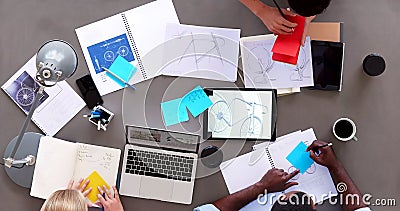 Teamwork, Design and Technology with a Team of Creative Business People ...