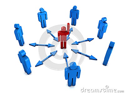 Teamwork Leader Stock Image - Image: 5704871