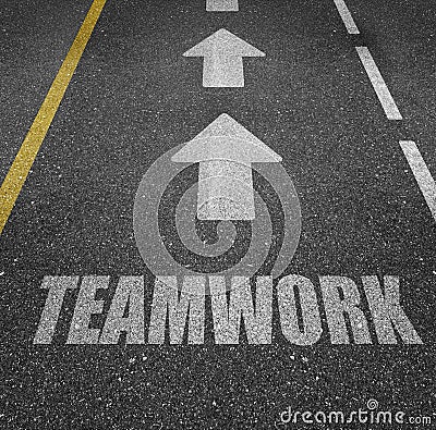Teamwork Road Markings Stock Photography | CartoonDealer.com #89813888
