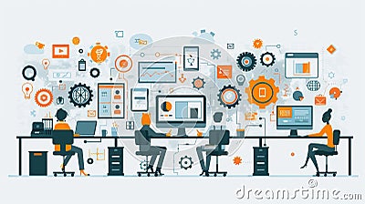 Teamwork, Technology, And Global Connections: A Visual Representation ...