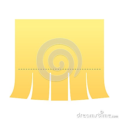 Tear Off Paper Advertisement Vector Illustration | CartoonDealer.com ...