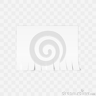 Tear-off Paper Template. Advertisement Template With Copy Space For ...