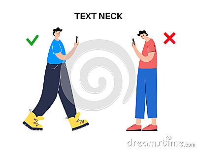 Neck Vertebrae Deformity Cartoon Vector | CartoonDealer.com #274707301