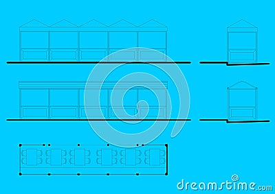 Technical Drawing Cartoon Vector | CartoonDealer.com #14868747