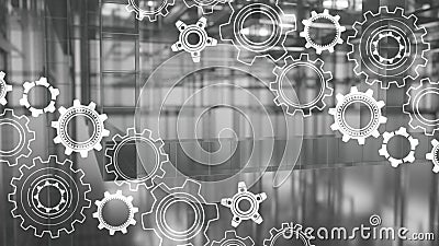 Technical Drawing of Gears .Engineering Concept.Video Animation HD 4K ...