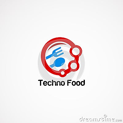 Techno Lab Logo Vector, Concept with Circuit Electron, Element,icon ...